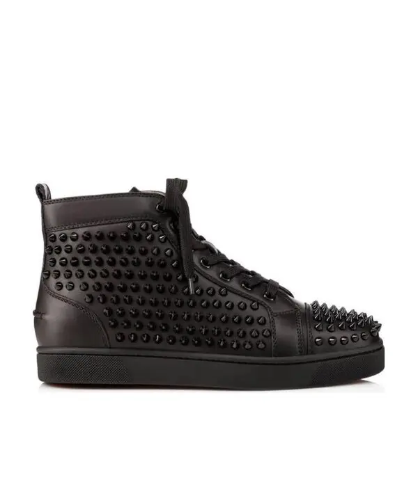CHRISTIAN LOUBOUTIN Louis All-over Studded Sneakers - Black