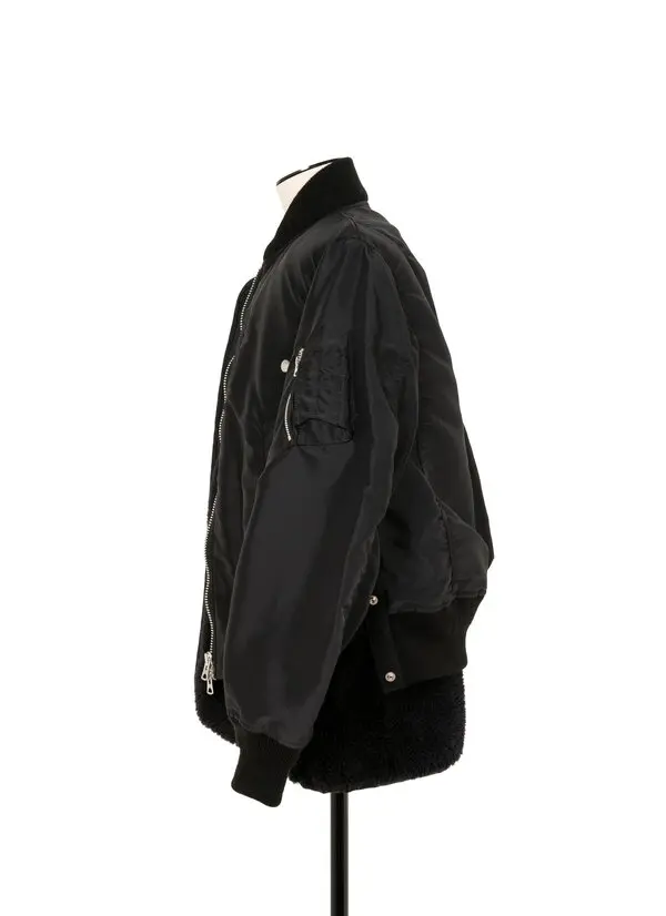 Sacai Buttoned Long-sleeved Bomber Jacket