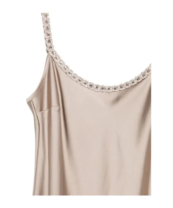 D.exterior Embellished Satin Maxi Dress
