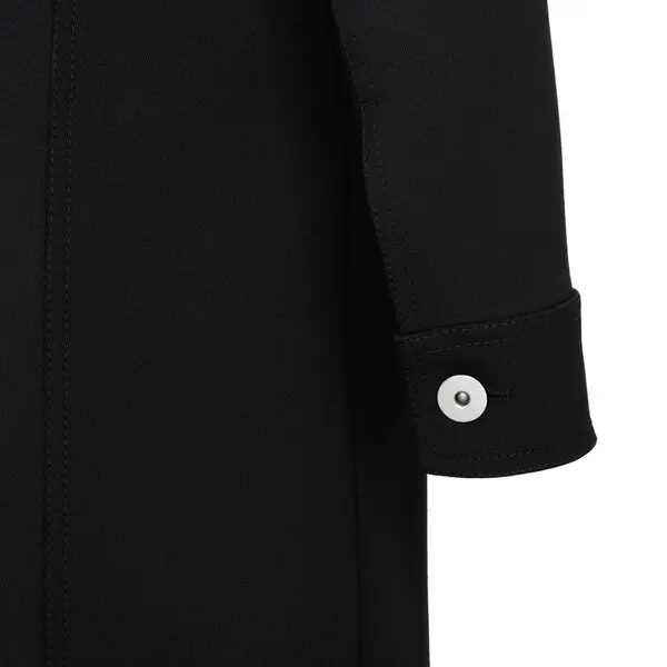 Bottega Veneta Structured Buttoned Mini Shirt Dress