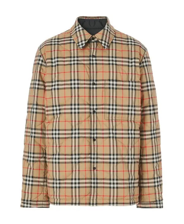 Burberry Reversible Vintage Check Thermoregulated Overshirt - Black