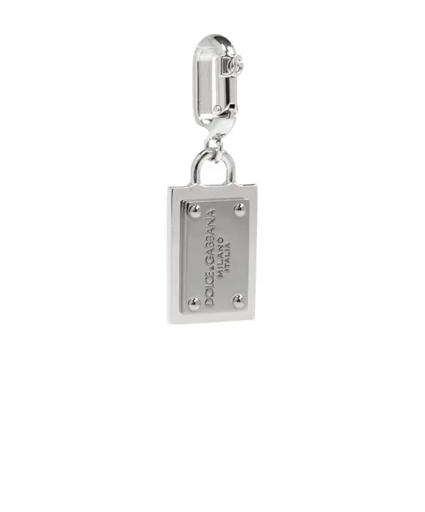 Dolce & Gabbana Engraved Logo Pendant - Gray