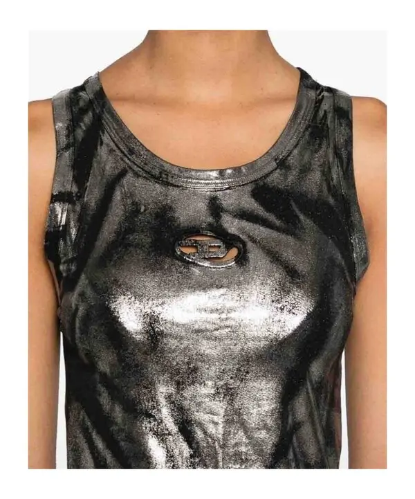 DIESEL® Sleeveless Round Neck Top