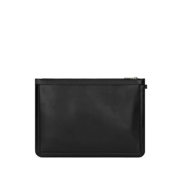 Dolce & Gabbana Logo Plaque Zipped Clutch Bag