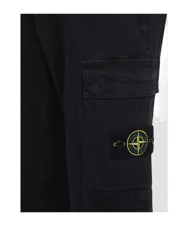 Stone Island Cargo Trousers - Black