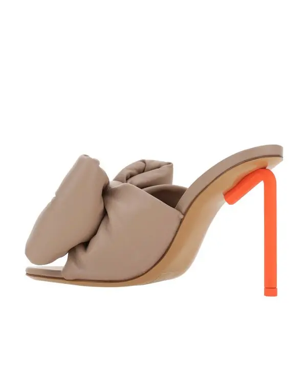 Off-White Allen 110mm Bow Sandals - Nude