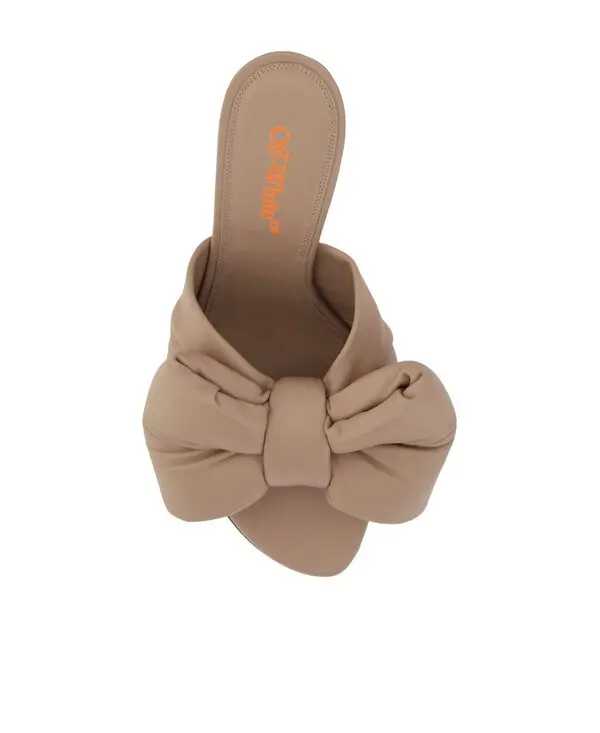 Off-White Allen 110mm Bow Sandals - Nude