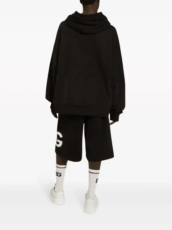 Dolce & Gabbana Drawstring Logo Patch Shorts