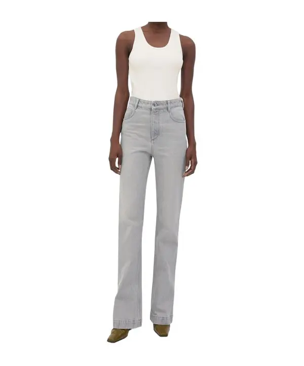 Bottega Veneta Washed Flared Leg Jeans