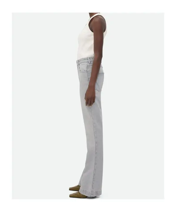 Bottega Veneta Washed Flared Leg Jeans