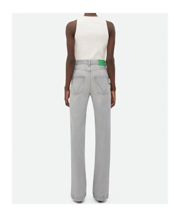 Bottega Veneta Washed Flared Leg Jeans
