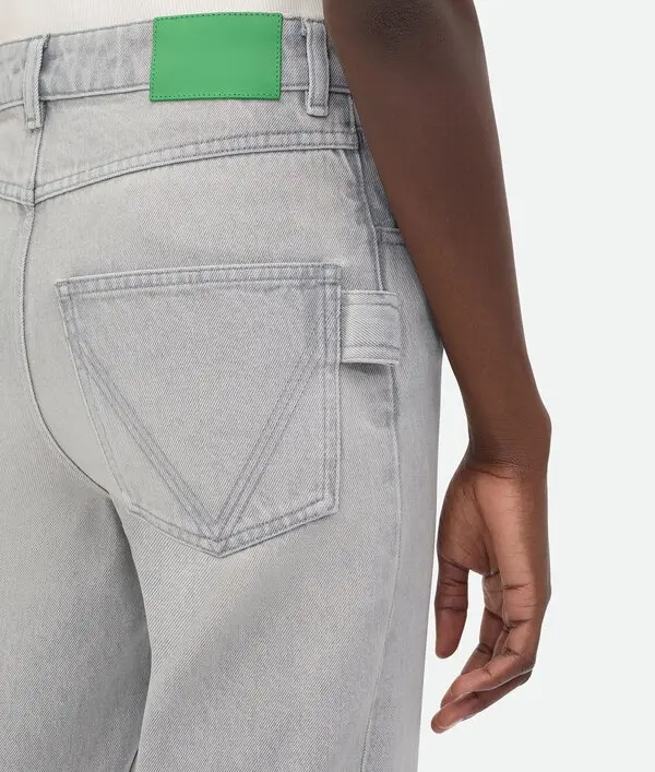 Bottega Veneta Washed Flared Leg Jeans