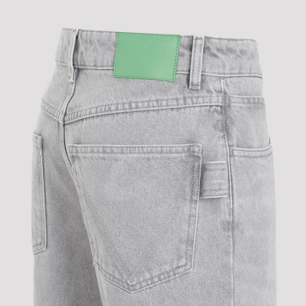Bottega Veneta Washed Flared Leg Jeans - Light Gray