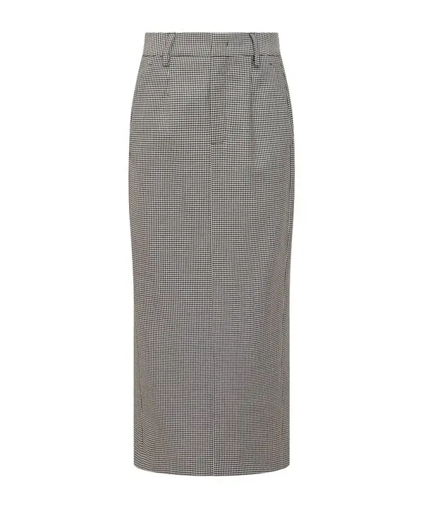 THE SEAFARER Houndstooth Pencil Skirt