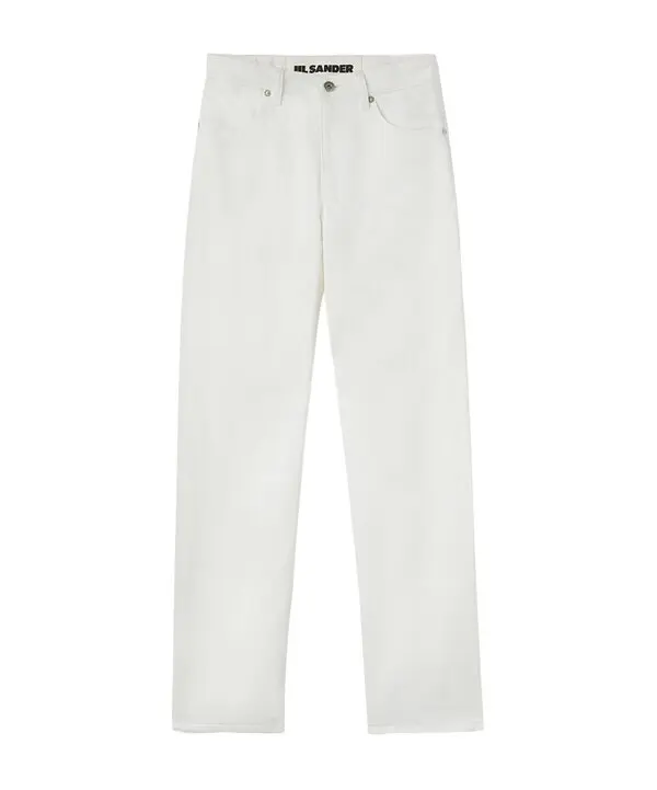 JIL SANDER Denim Trousers - White