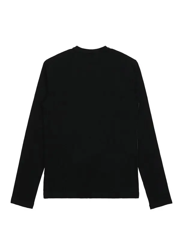EA7 Logo T-shirt With Round Neck - Black
