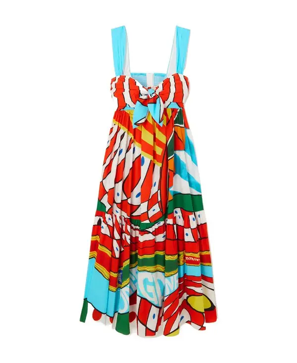 Dolce & Gabbana Graphic Print Midi Dress