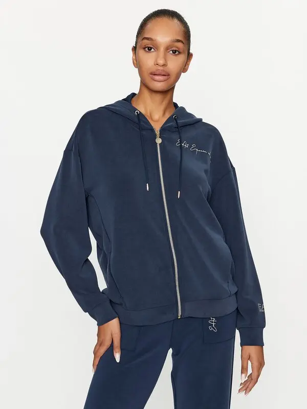 EA7 Long-sleeved Zip-up Hoodie