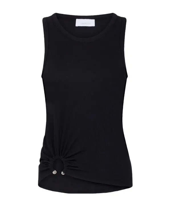Rabanne Signature Piercing Tank Top - Black