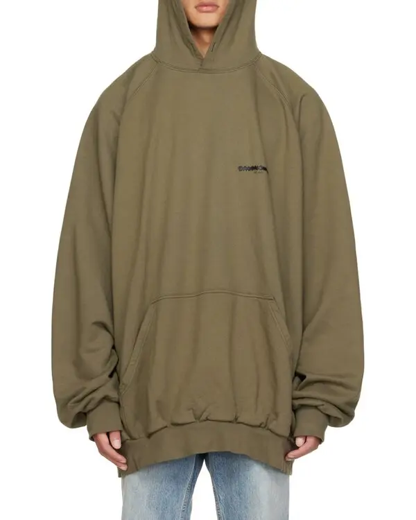 Balenciaga Logo Printed Long-sleeved Hoodie - No
