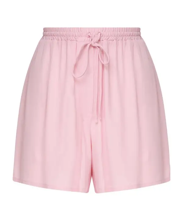 OTTOD'AME Wide Leg Drawstring Shorts - Pink