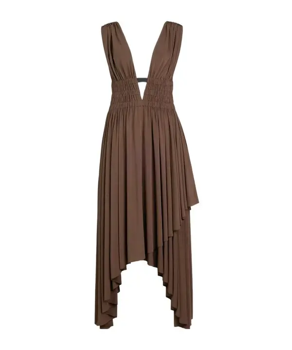 Alaïa Deesse V-neck Dress