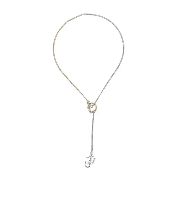 J.W.ANDERSON Jw Anderson Anchor Pendant Chain Necklace - Gray