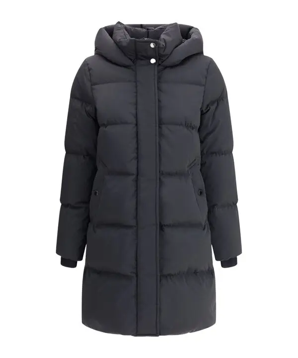 Woolrich Kelly Down Jacket With Hood - Black