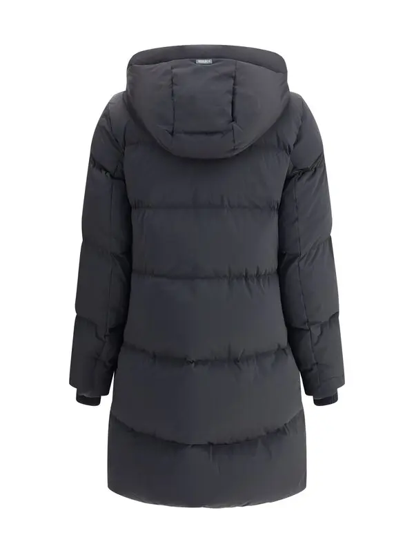 Woolrich Kelly Down Jacket With Hood - Black