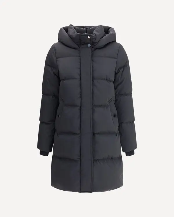 Woolrich Kelly Down Jacket With Hood - Black