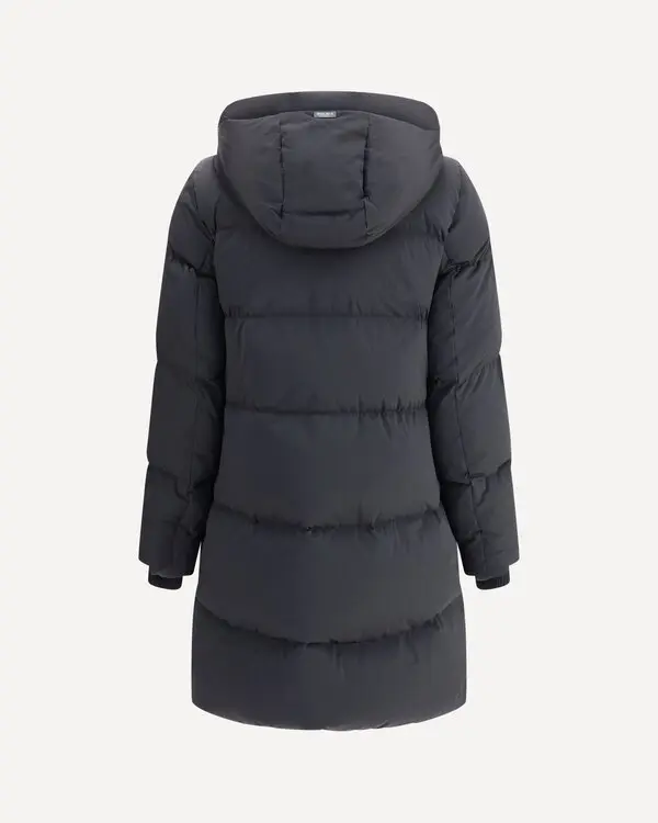 Woolrich Kelly Down Jacket With Hood - Black
