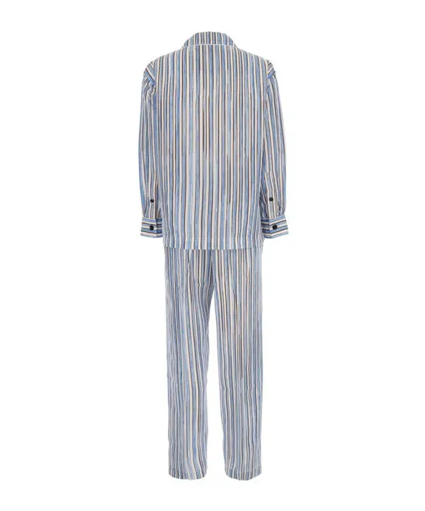 Bottega Veneta Striped Silk Pyjama Set
