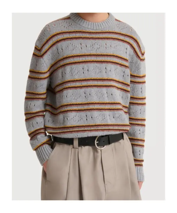 Marni Striped Openwork Knit Jumper