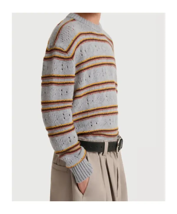 Marni Striped Openwork Knit Jumper
