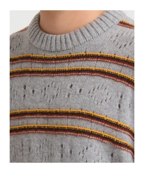 Marni Striped Openwork Knit Jumper