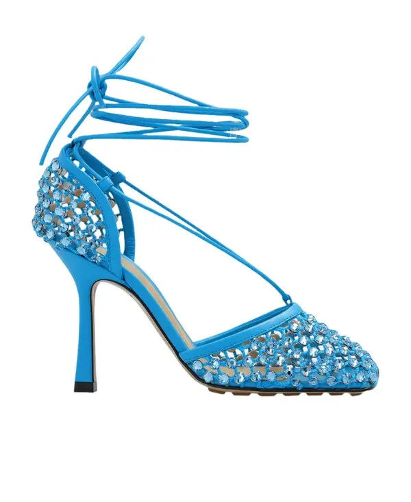 Bottega Veneta Sparkle Stretch Sandals