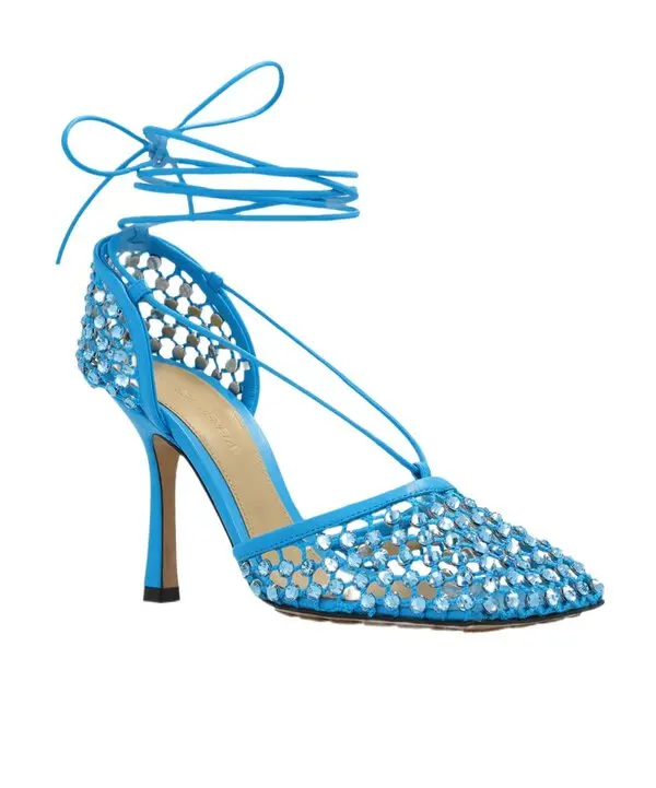 Bottega Veneta Sparkle Stretch Sandals