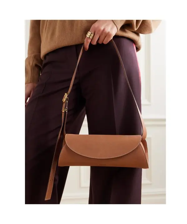 JIL SANDER Logo Debossed Shoulder Bag