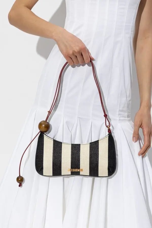 Jacquemus Le Bisou Perle Shoulder Bag - Black
