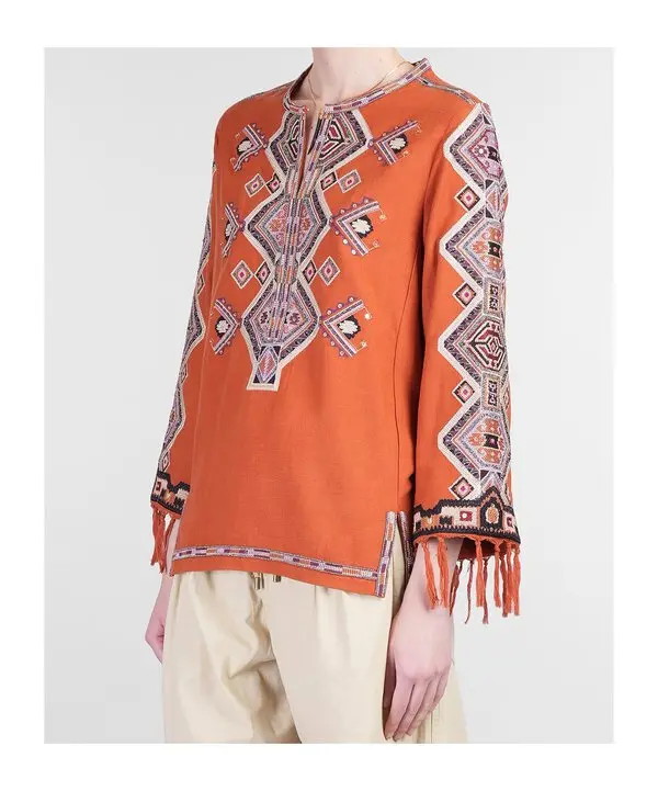 Isabel Marant Étoile Zelda Blouse With Embroidered Details