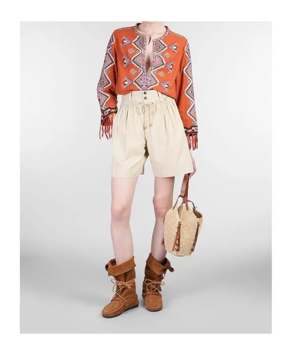 Isabel Marant Étoile Zelda Blouse With Embroidered Details