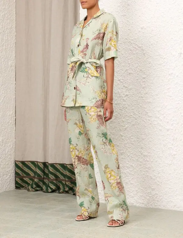 Zimmermann Floral Wide-leg Trousers