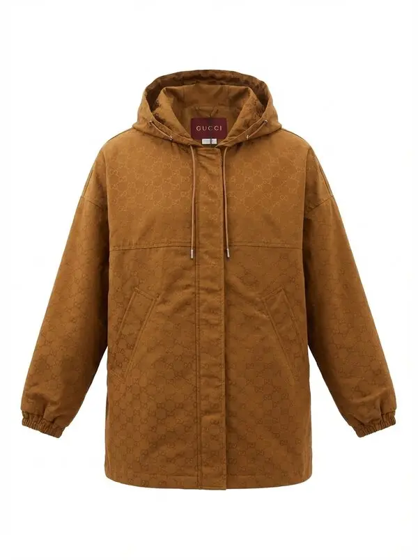 Gucci Monogrammed Hooded Jacket