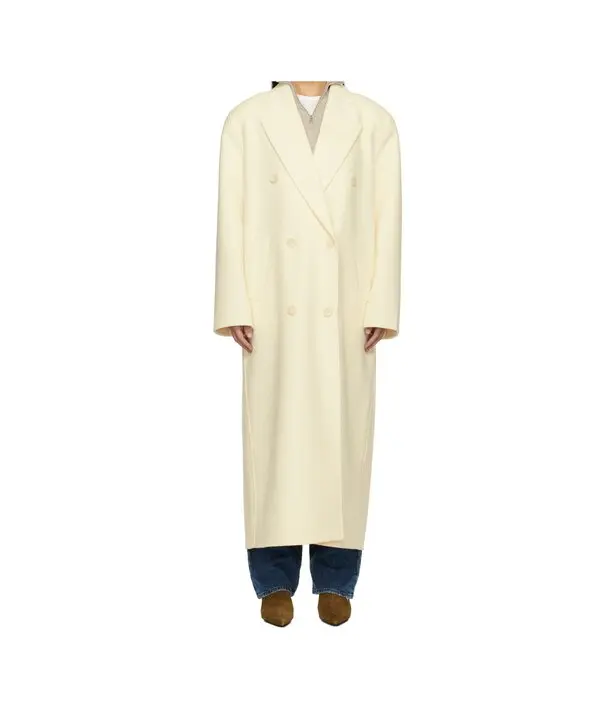 THE FRANKIE SHOP Double-breasted Coat - Nude
