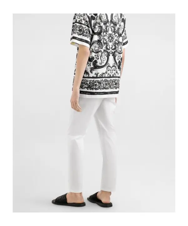 Dolce & Gabbana Cotton Gabardine Jogging Pants