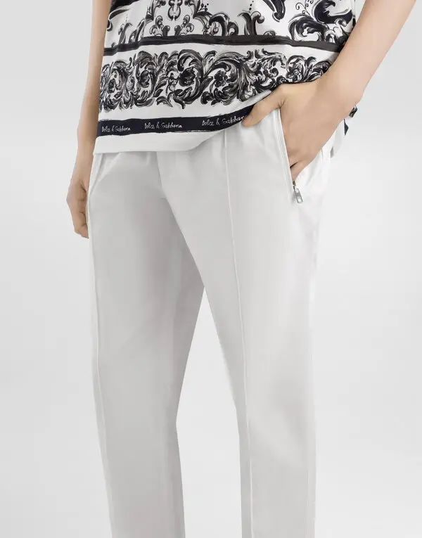 Dolce & Gabbana Cotton Gabardine Jogging Pants