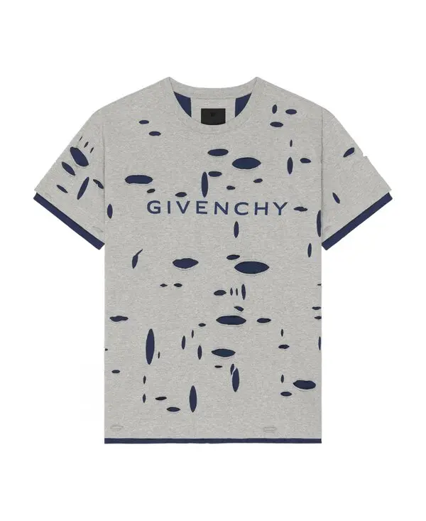 Givenchy Distressed Crewneck T-shirt
