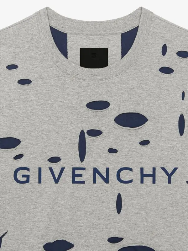 Givenchy Distressed Crewneck T-shirt