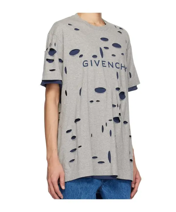 Givenchy Distressed Crewneck T-shirt