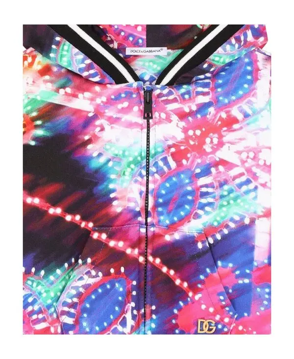 Dolce & Gabbana Printed Zip-up Hoodie